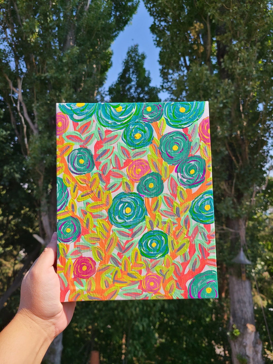 Jungle Poppies Original Painting - Etsy
