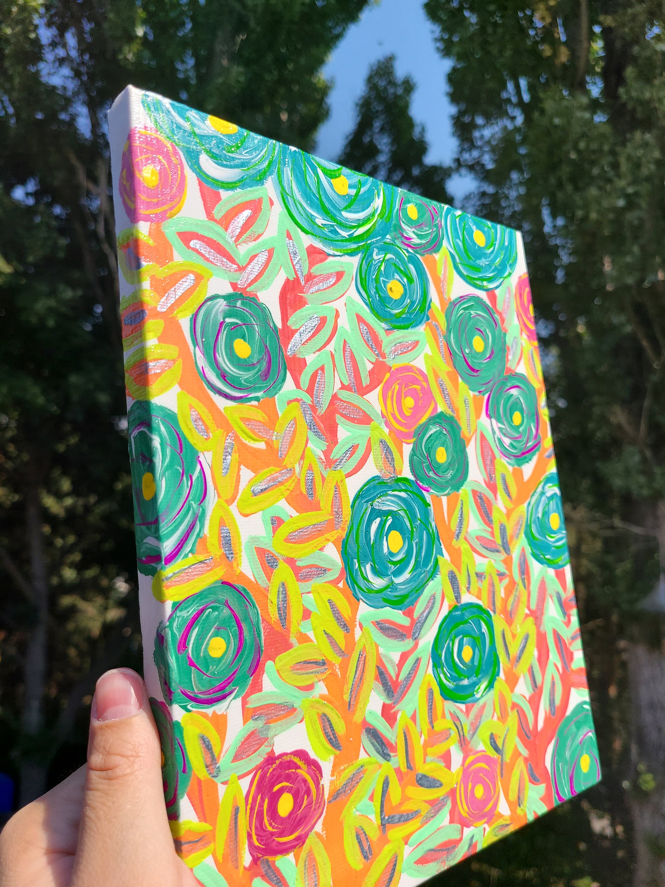 Jungle Poppies Original Painting - Etsy