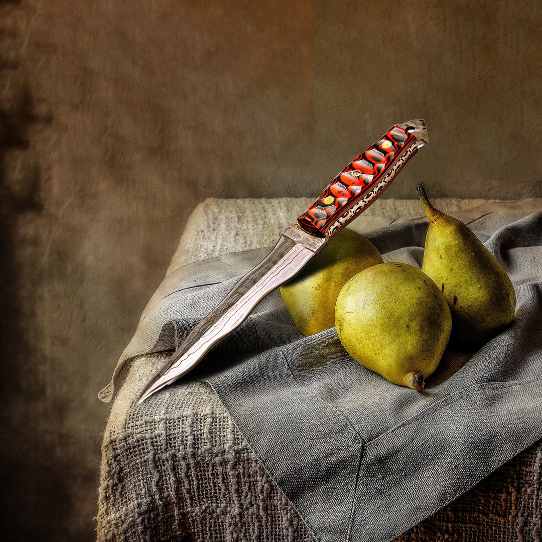 Kris Blade With Hardwood Handle and Brass Pins Dbl Edge Curved Dagger ...