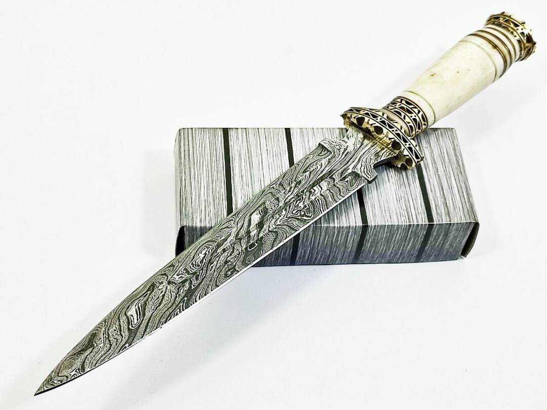 Damascus Blood Grooved Blade Dagger Knife - Etsy