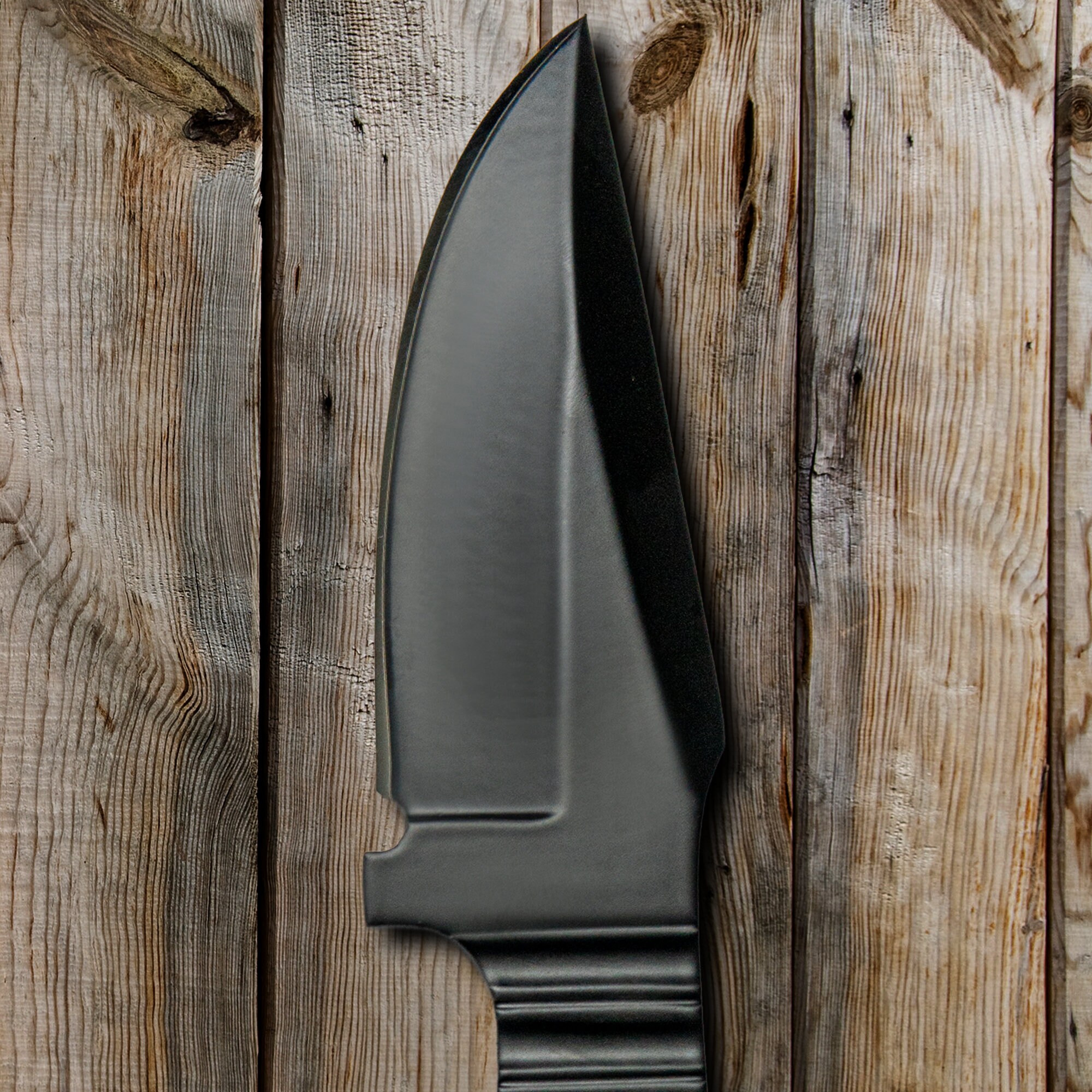 Black Coated D2 Steel Integral Hunting Knife Bowie Knife Tactical Knife ...