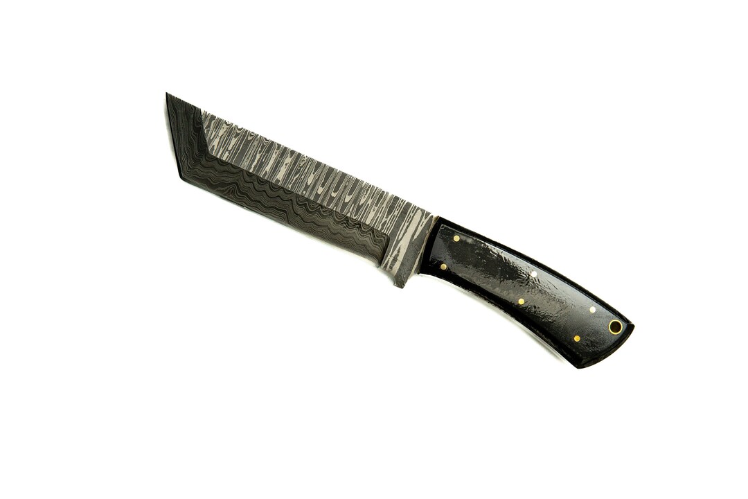 Tanto Blade Damascus Steel Tanto Knife Mini Tanto Tactical Knife ...