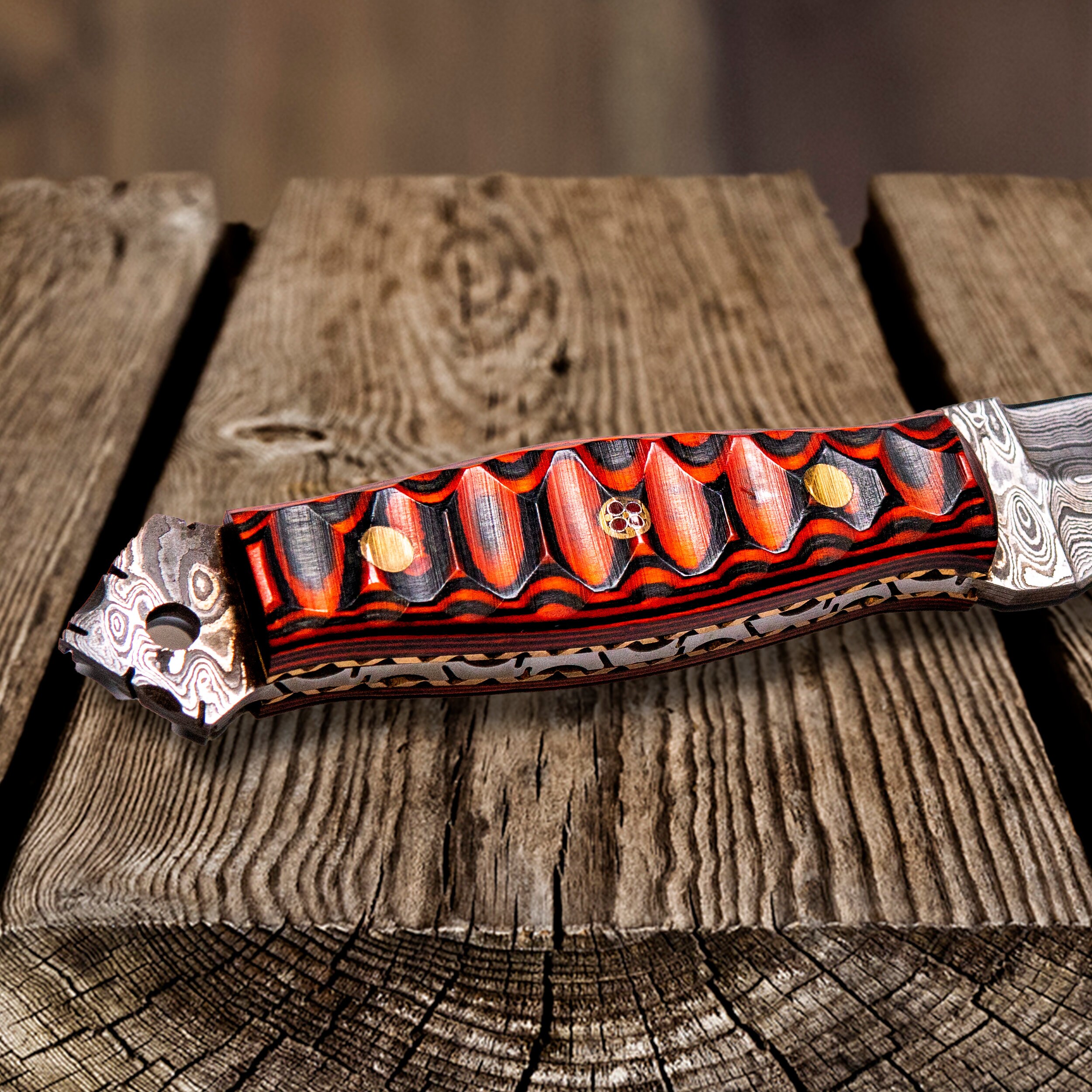 Kris Blade With Hardwood Handle and Brass Pins Dbl Edge Curved Dagger ...