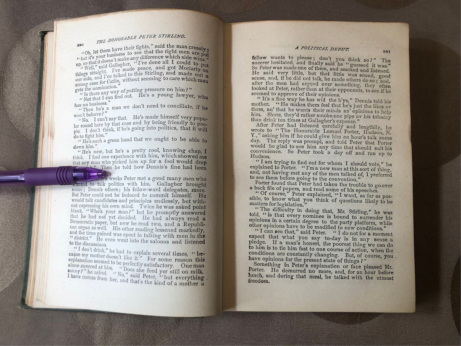 The Honorable Peter Stirling, by Paul Leicester Ford, First Edition ...