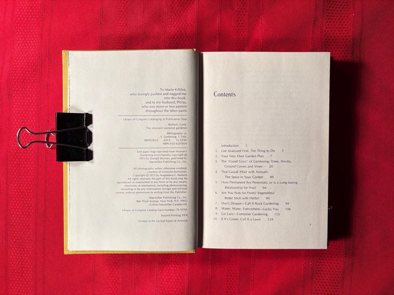 The Reluctant Weekend Gardener, by Carla Wallach, First Edition, Second ...