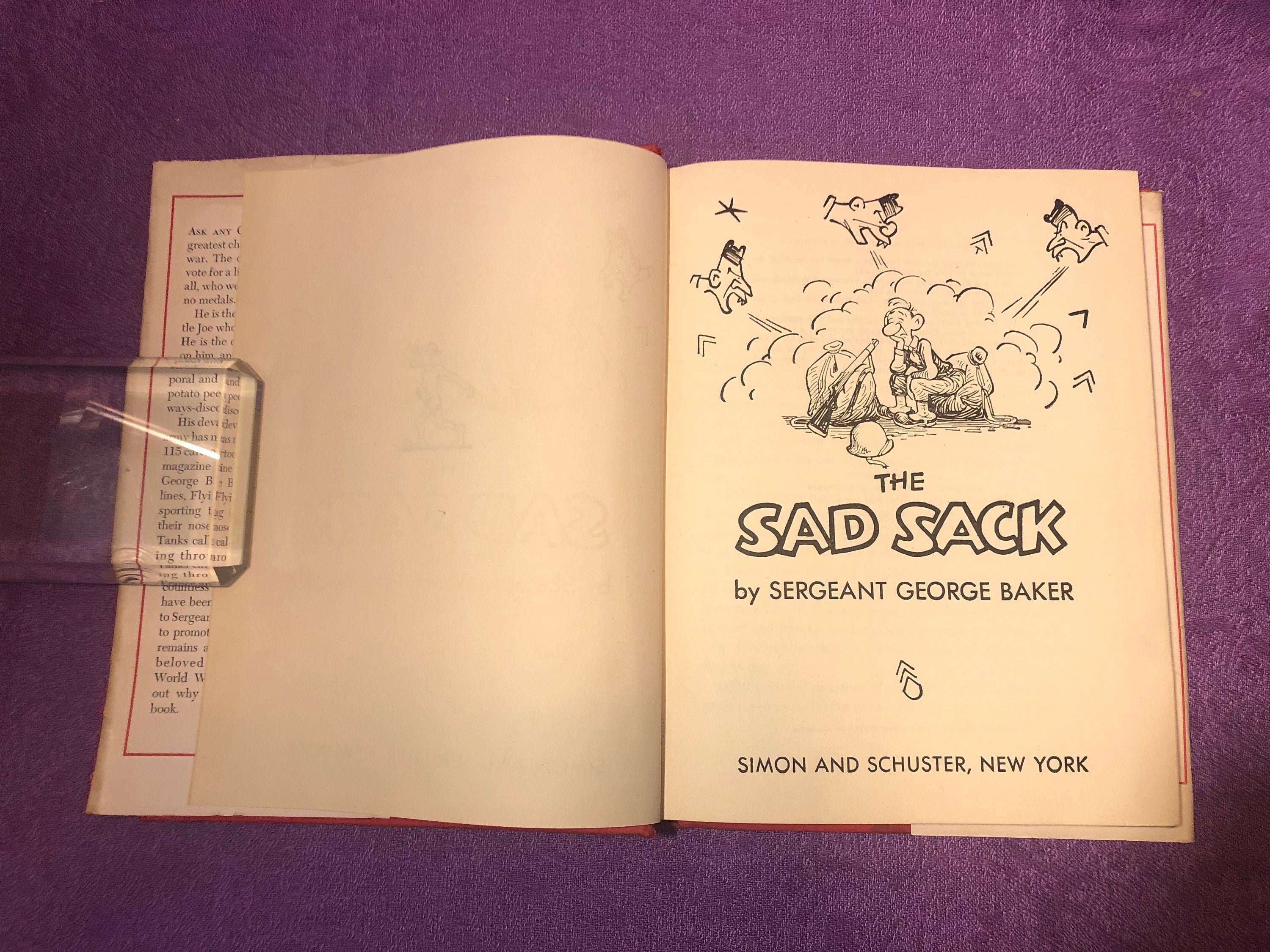 The Sad Sack, by Sergeant George Baker, First Edition, Hardcover Book ...