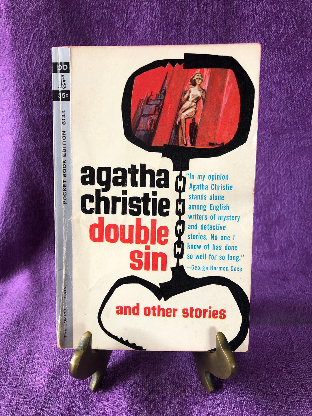 Agatha Christie Double Sin Vintage Paperback Book 1962 - Etsy