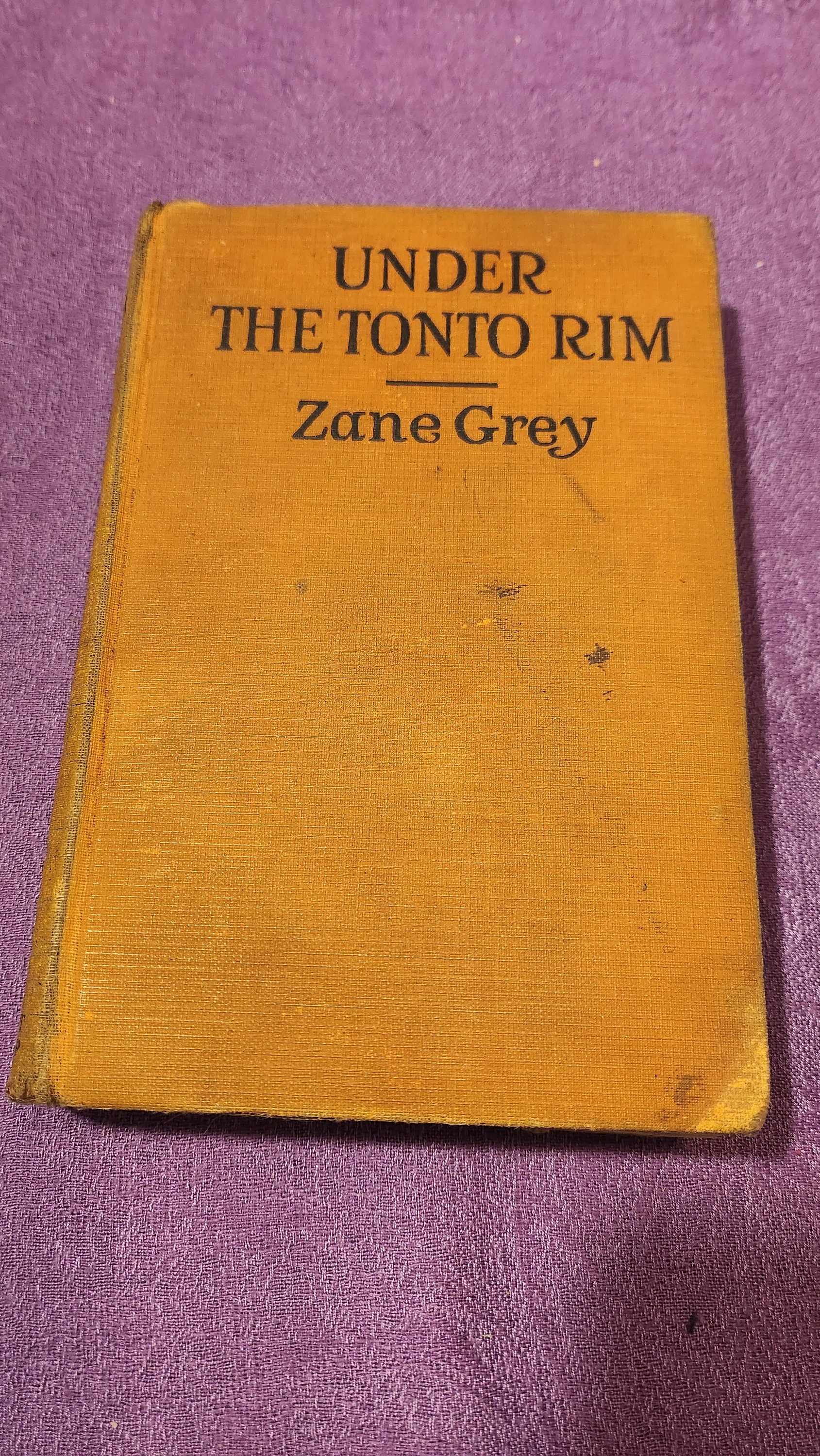 Zane Grey, Under the Tonto Rim, Hardcover Book, 1926 - Etsy