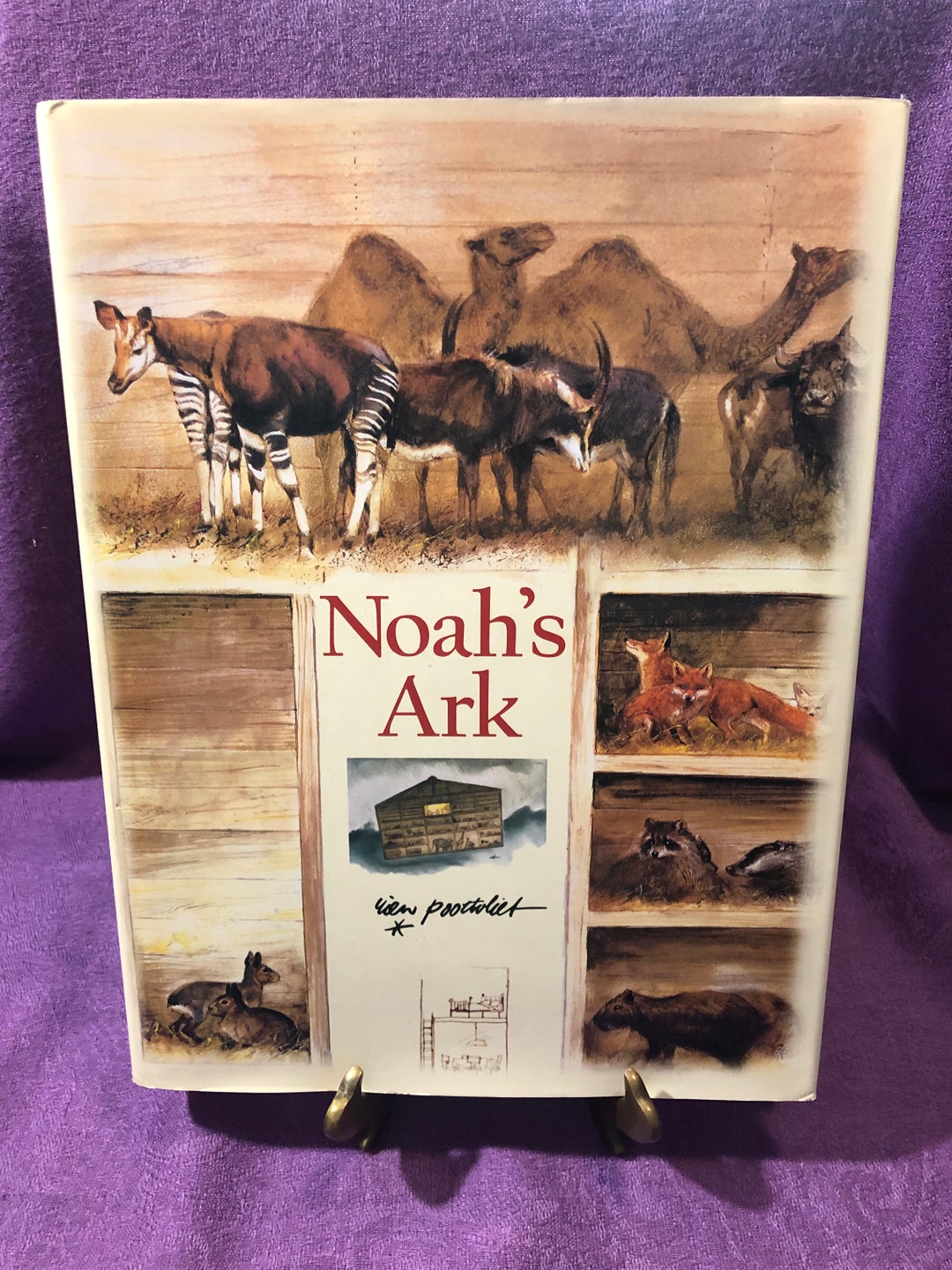 Noah’s Ark, by Rien Poortvliet, First Edition Hardcover Book, 1986 - Etsy