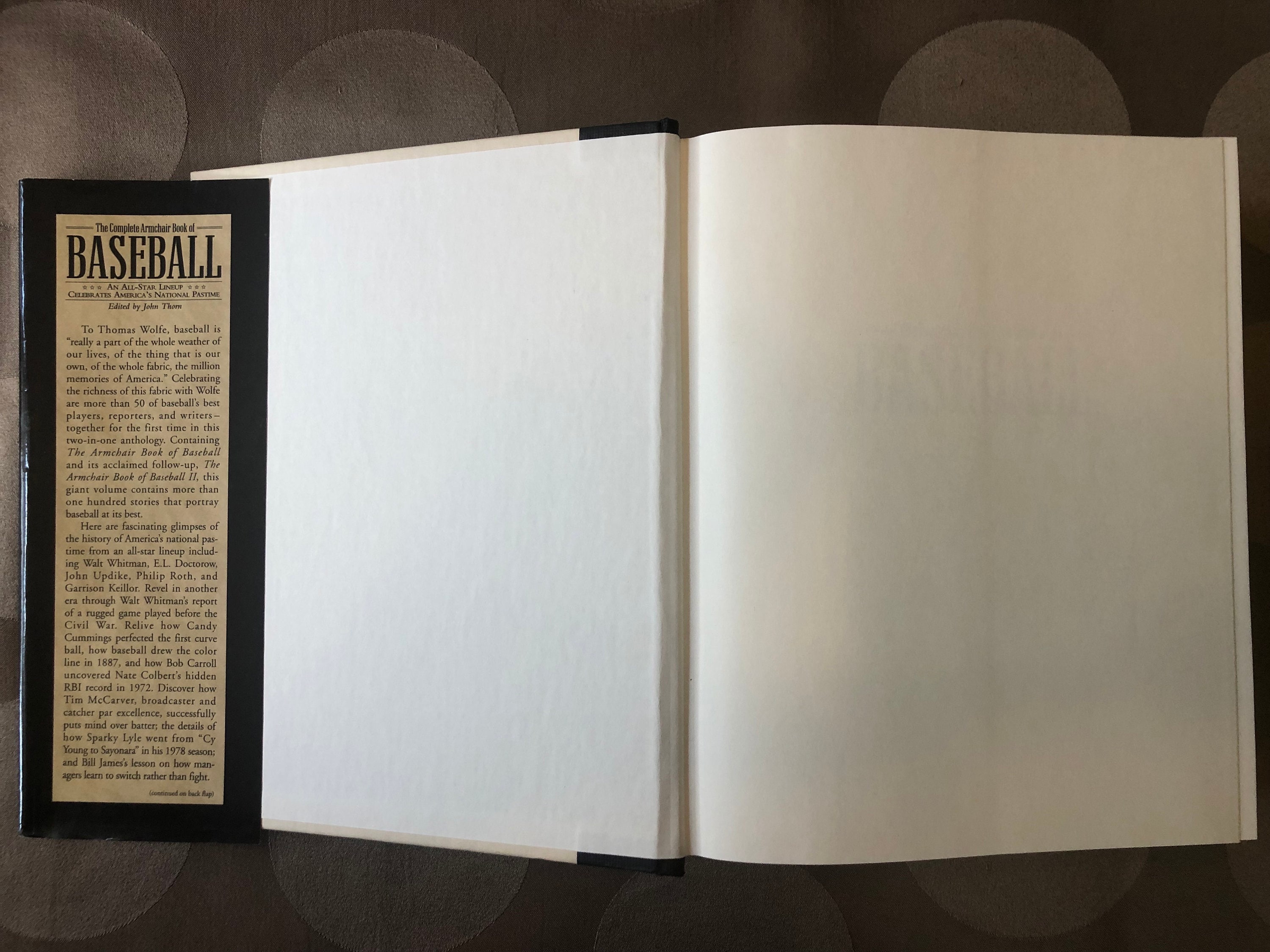 The Complete Armchair Book of Baseball, First Galahad Books Edition ...