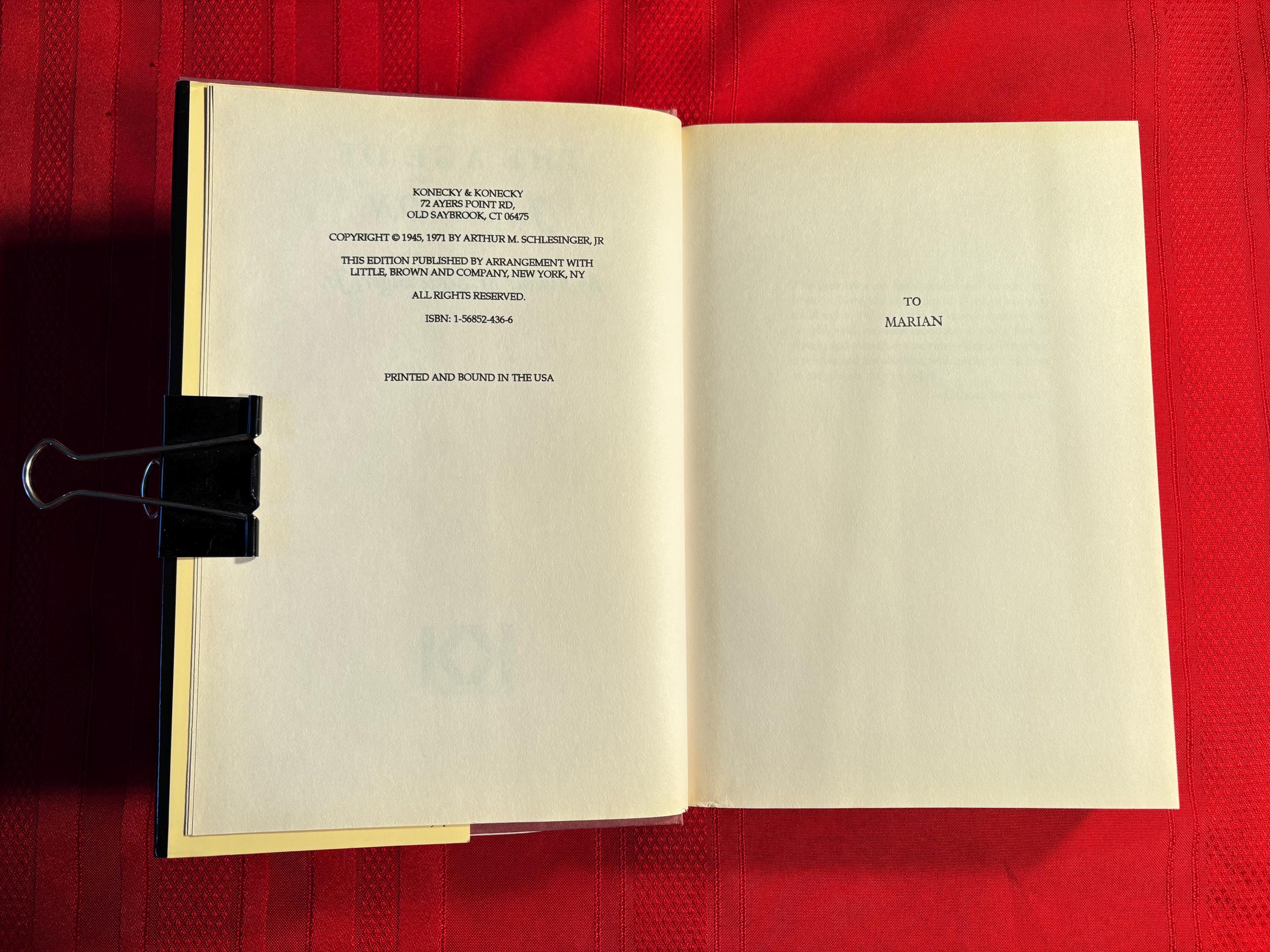 The Age of Jackson, by Arthur M. Schlesinger, Jr., Hardcover Book, 1971 ...