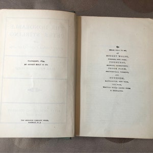 The Honorable Peter Stirling, by Paul Leicester Ford, First Edition ...