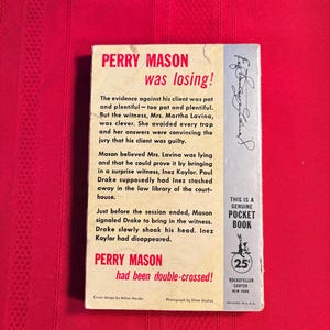 The Case of the Hesitant Hostess, A Perry Mason Mystery, by Erle ...