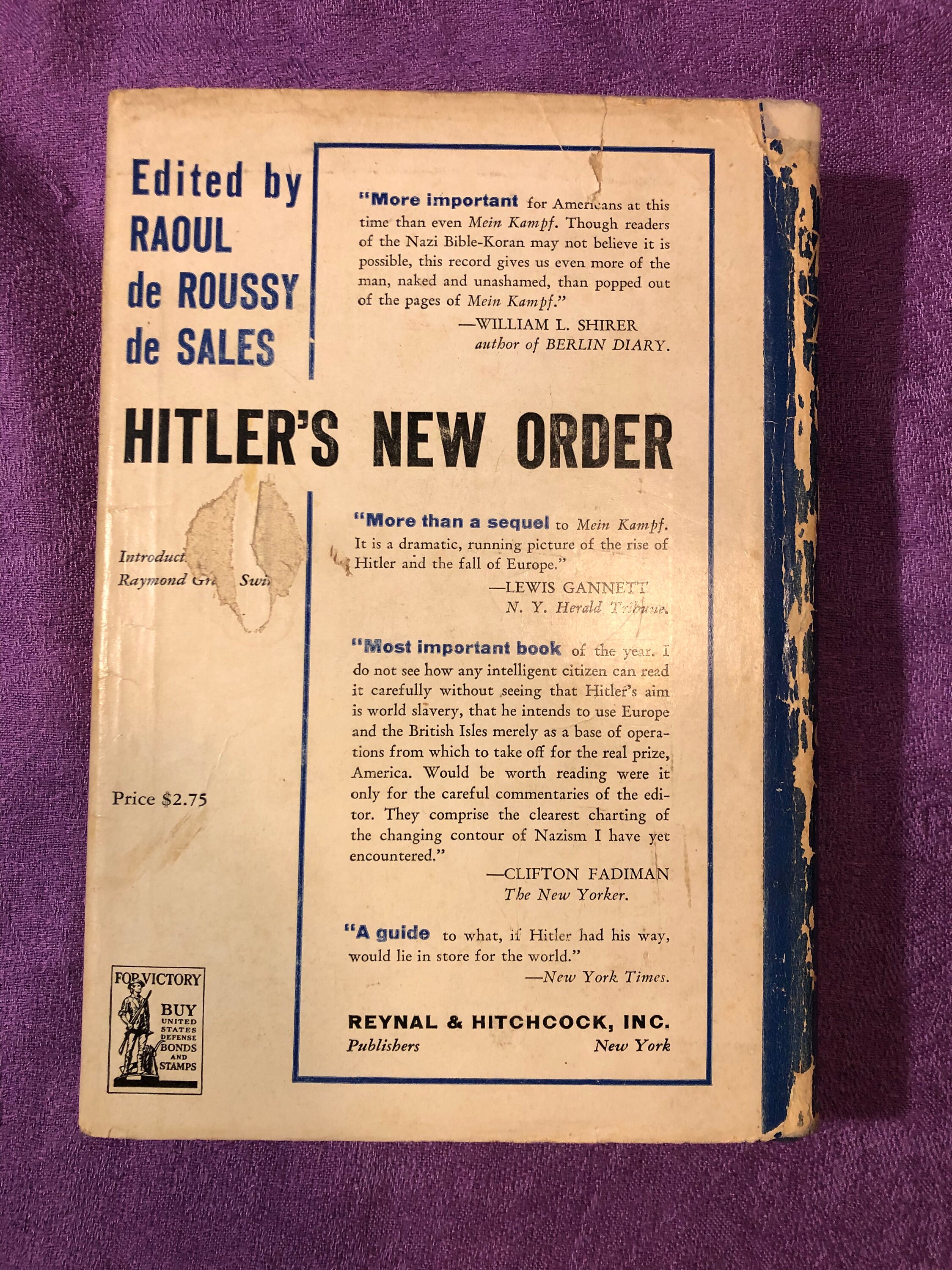 The Making of Tomorrow, by Raoul De Roussy De Sales, First Edition ...