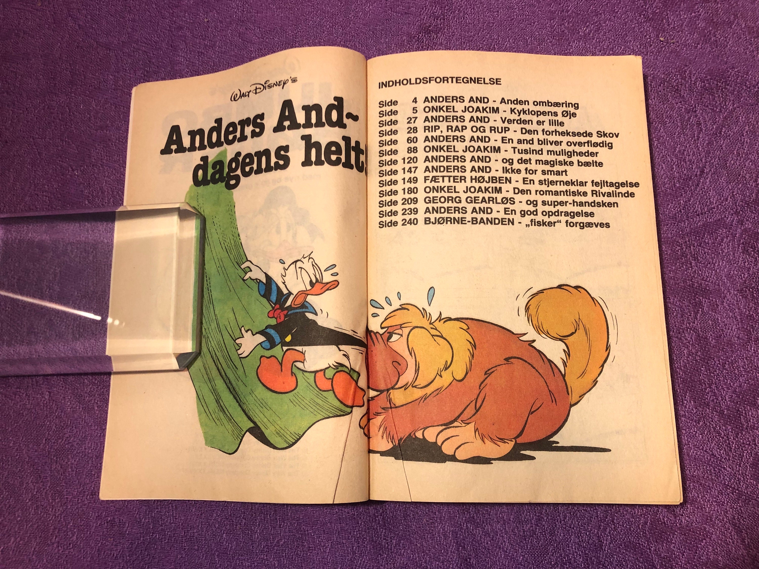 Walt Disneys, Donald Duck Comic Book, Written in German, Anders And ...