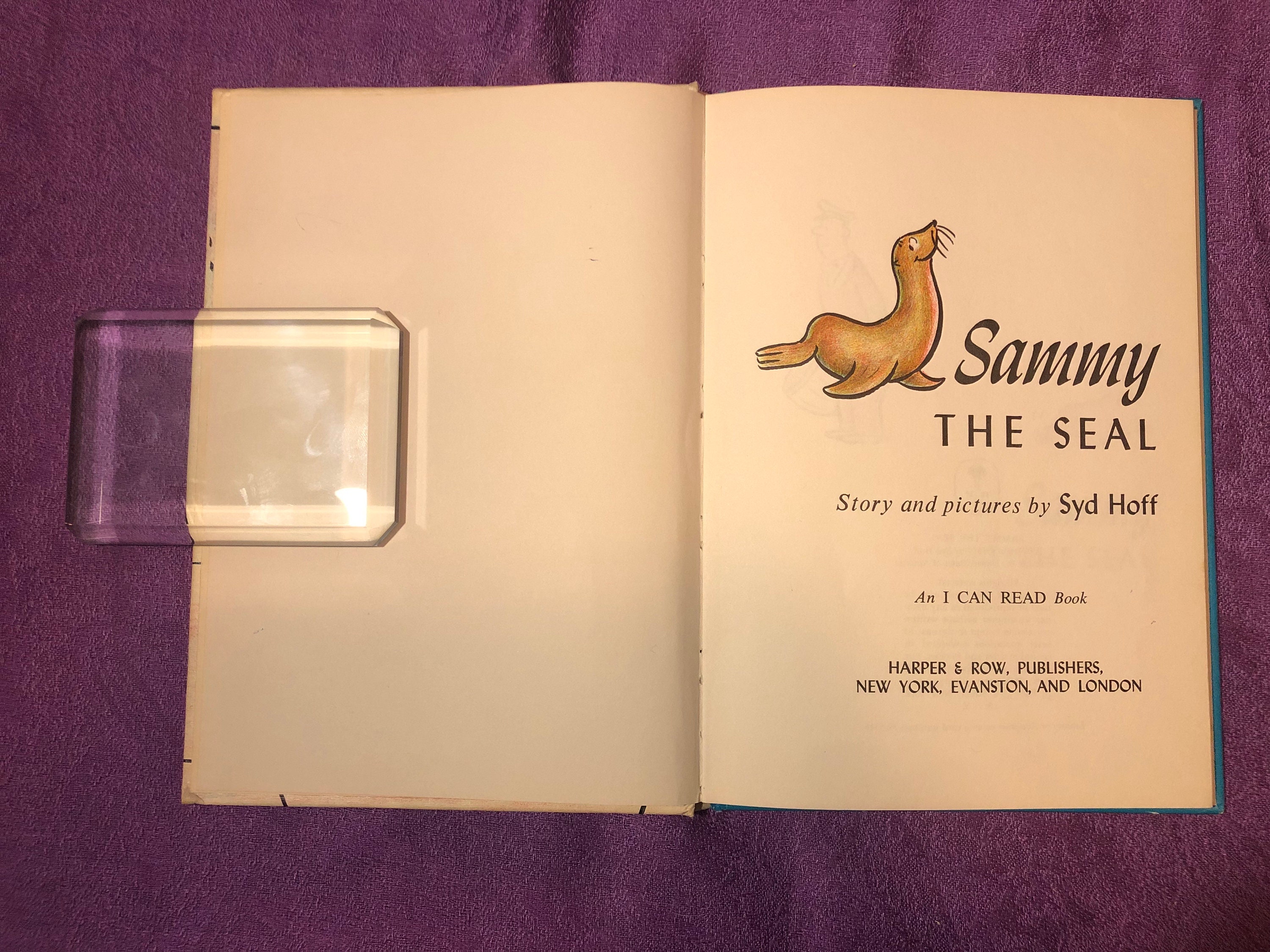 Sammy the Seal, Story and Pictures by Syd Hoff, First Edition ...