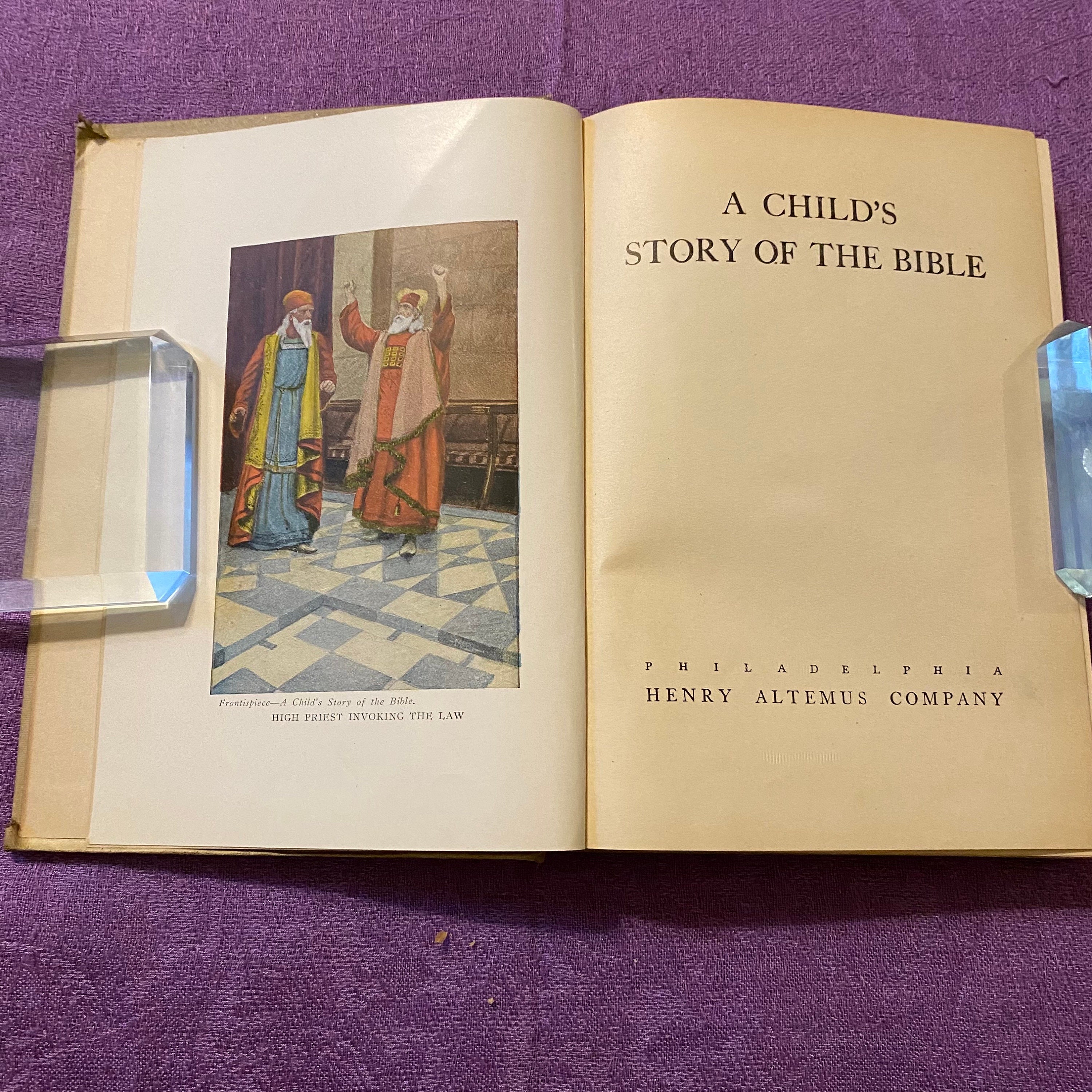 A Child's Story of the Bible, Henry Altemus Company, Hardcover Book ...