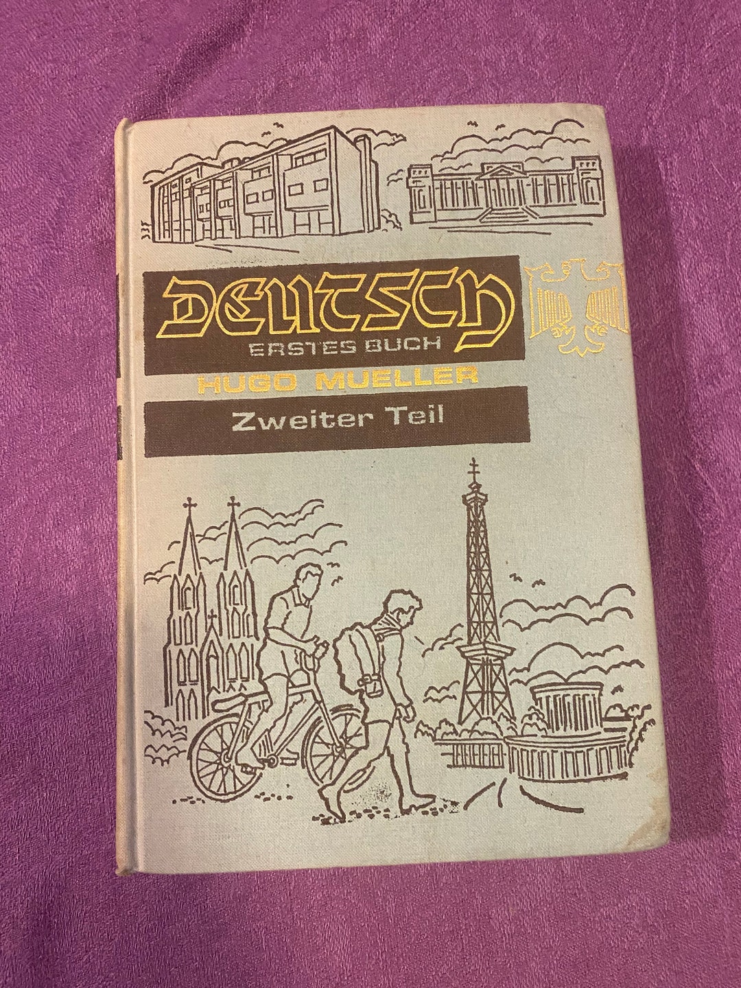 Deutsch Erstes Buch Zweiter Teil, by Hugo Mueller, Hardcover Book, 1967 ...