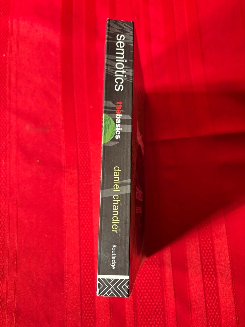 The Basics, Semiotics, by Daniel Chandler, Paperback Book, 2006 - Etsy