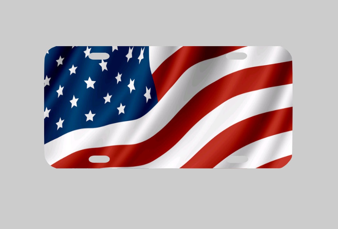 American Flag License Plate Tag | Sublimation License Plate | USA Flag ...