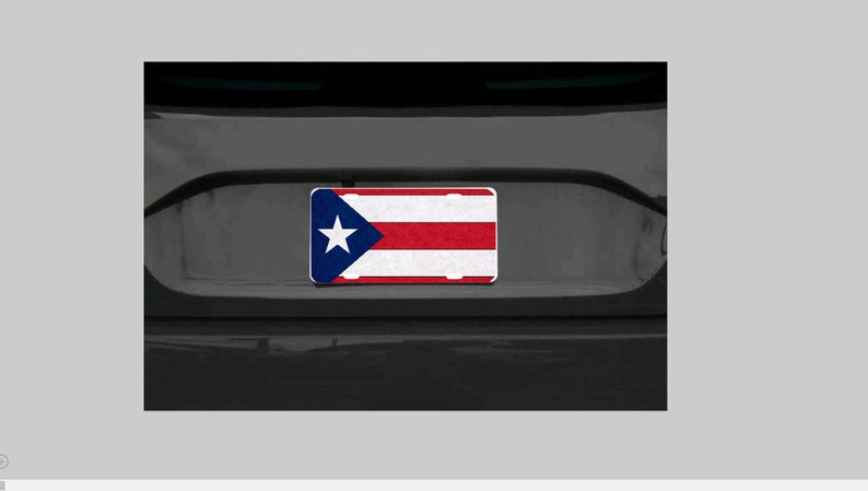 Puerto Rico Flag License Plate Tag Sublimation License Plate Puerto ...