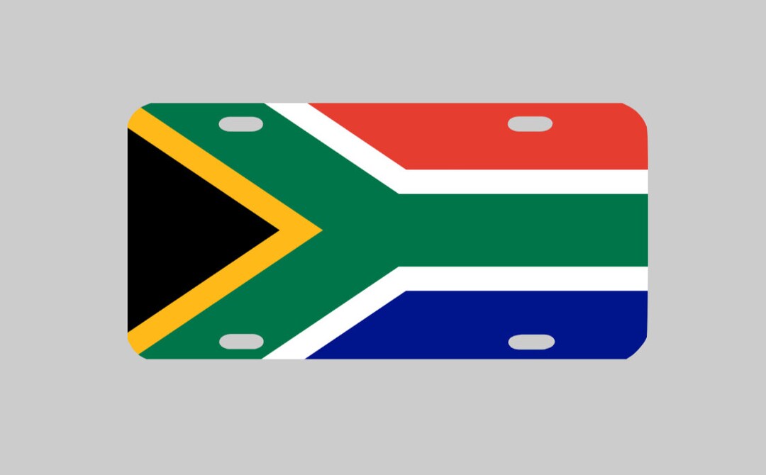 South Africa Flag License Plate Tag | Sublimation License Plate | South ...