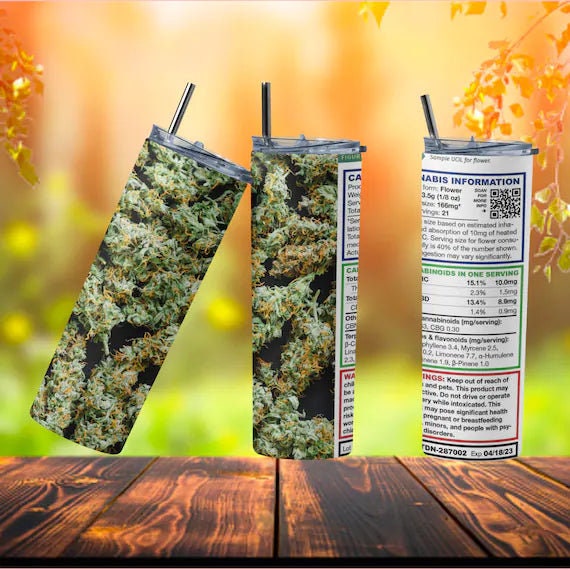 Weed 20oz & 30oz Skinny Tumbler Wrap Weed Gift PNG Sublimation Tumbler ...
