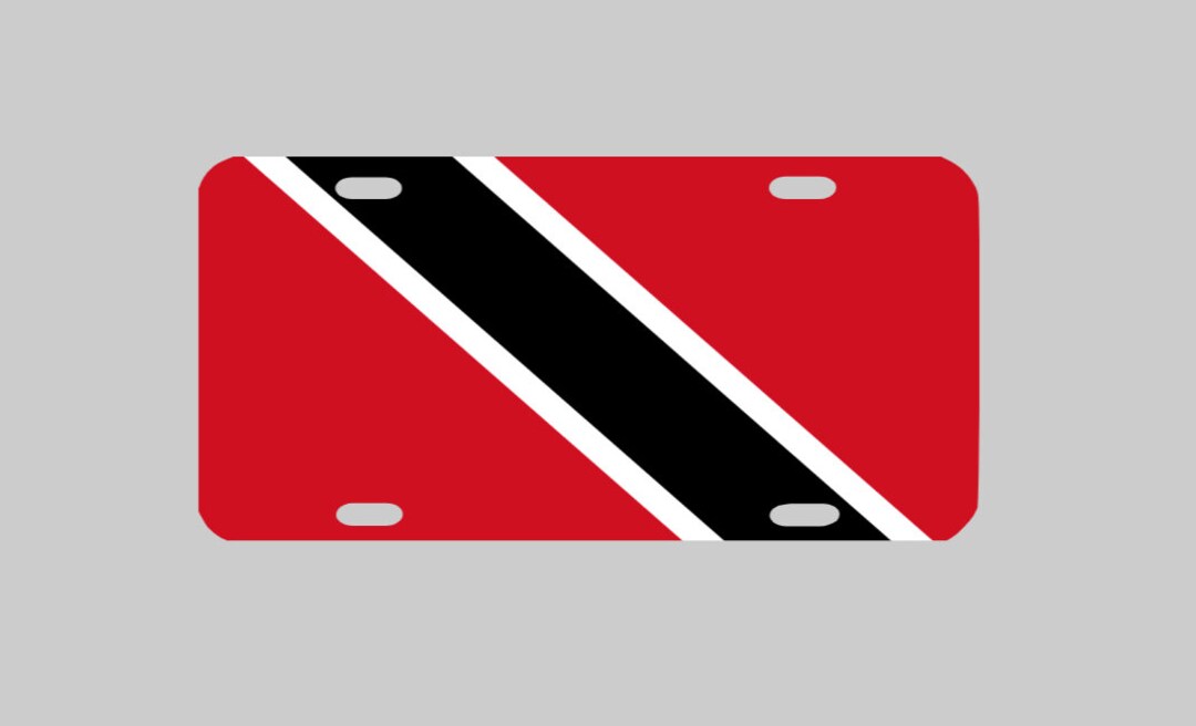 Trinidad & Tobago Flag License Plate Tag | Sublimation License Plate ...