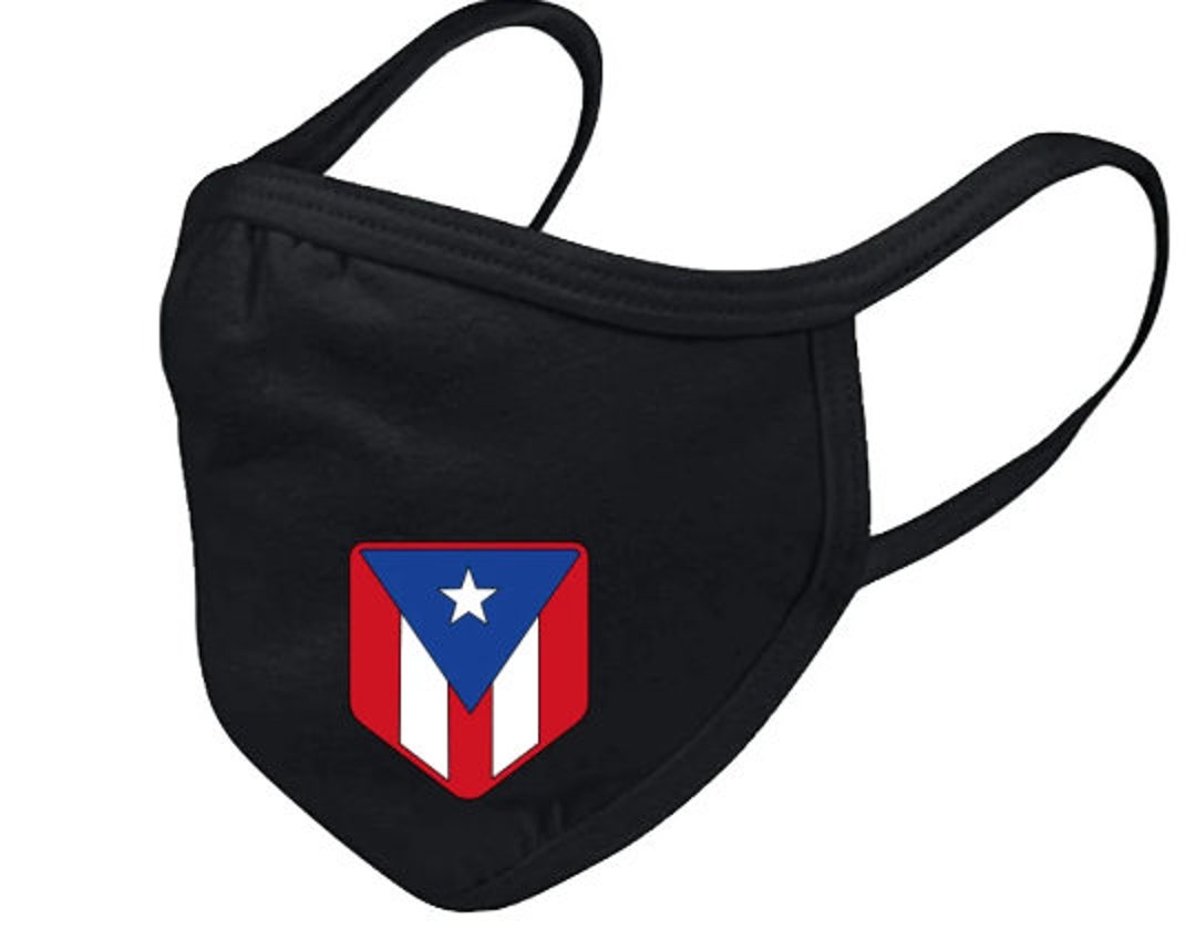 Puerto Rico Flag Adult Reusable 2-layer Cotton Breathable Face Mask ...