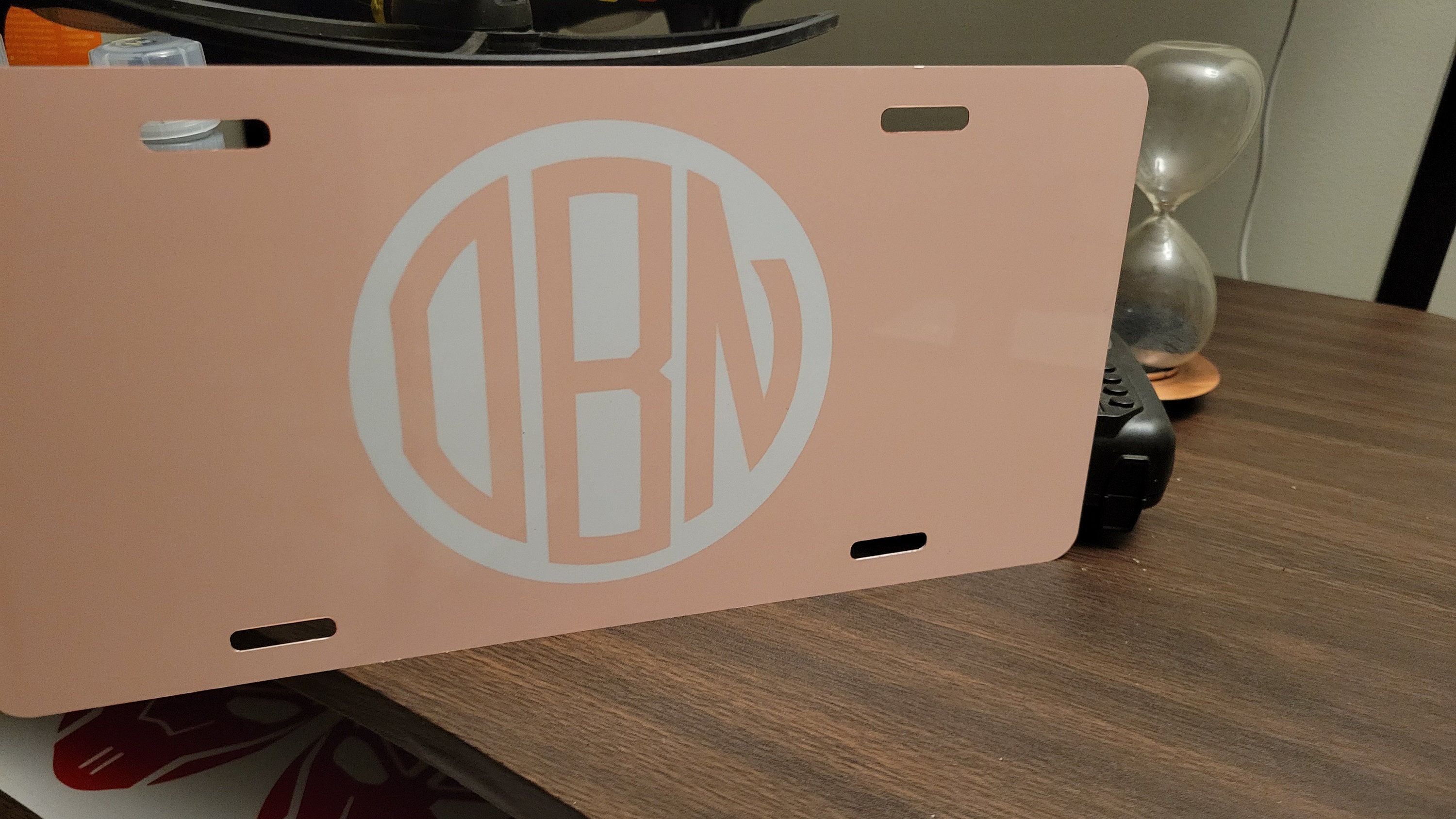 Modern Monogram License Plate License Plate Tag Sublimation License ...