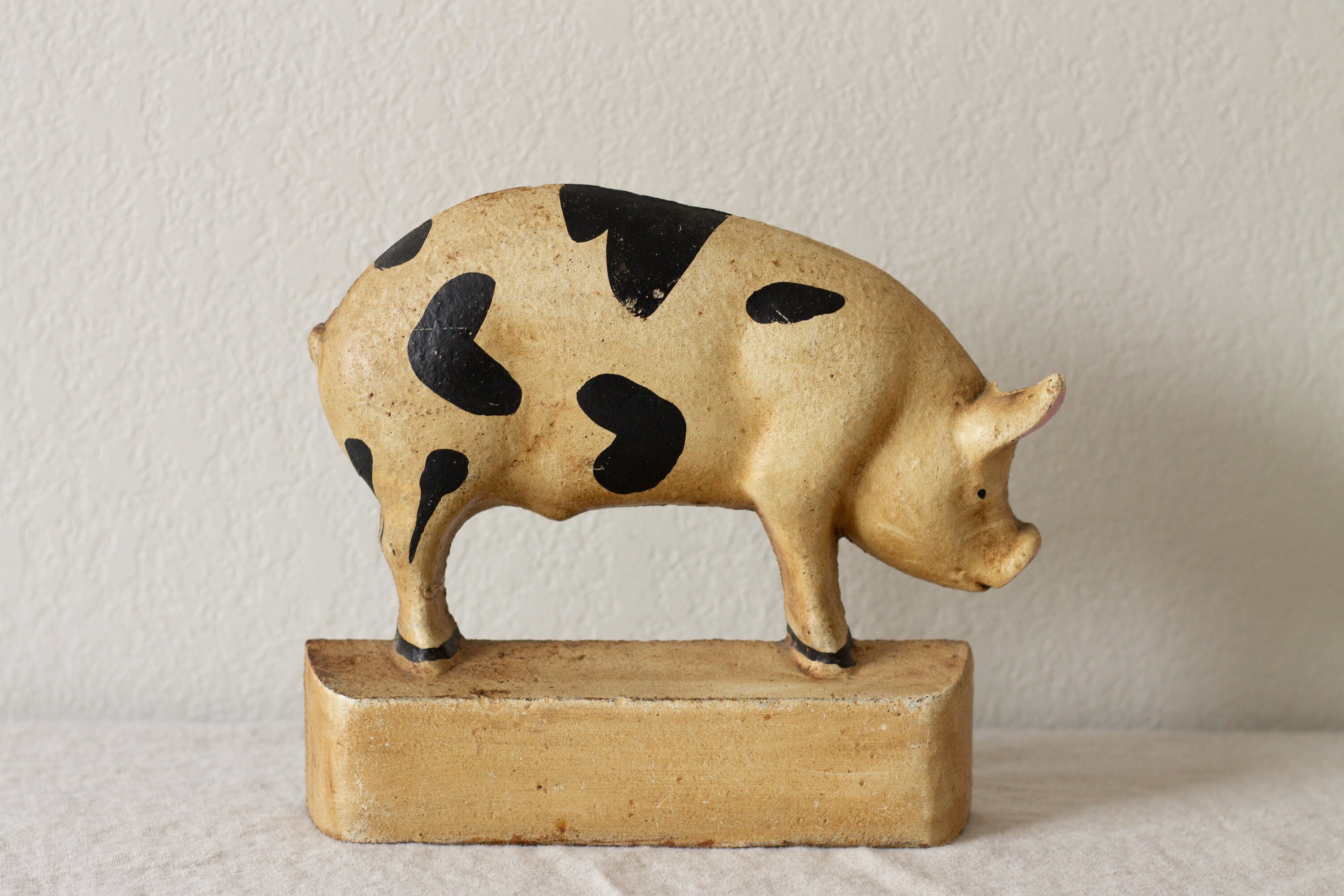 Antique Cast Iron Pig Door Stop Farmhouse Kitchen Cottage Pig Decor - Etsy