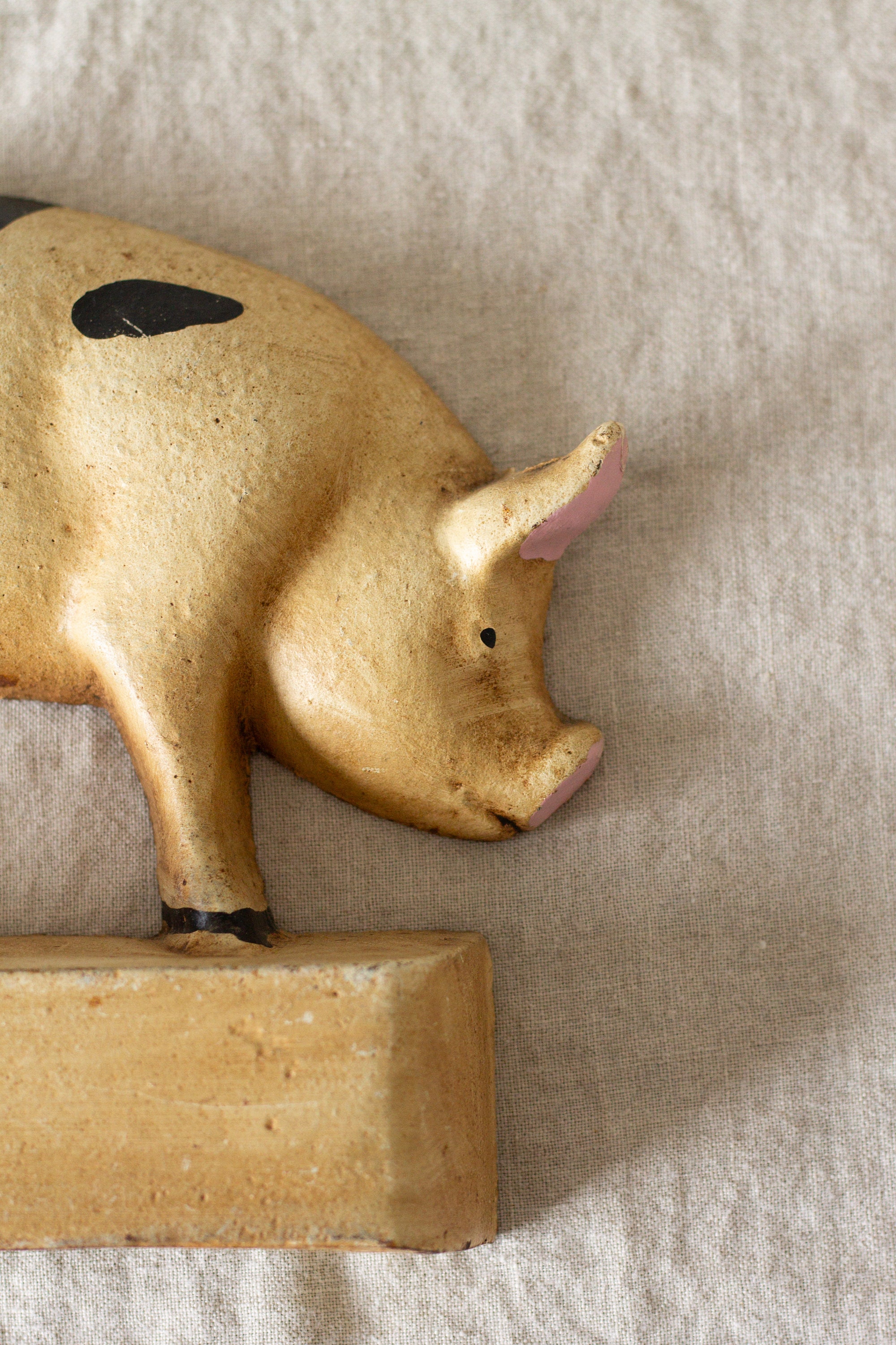 Antique Cast Iron Pig Door Stop Farmhouse Kitchen Cottage Pig Decor - Etsy