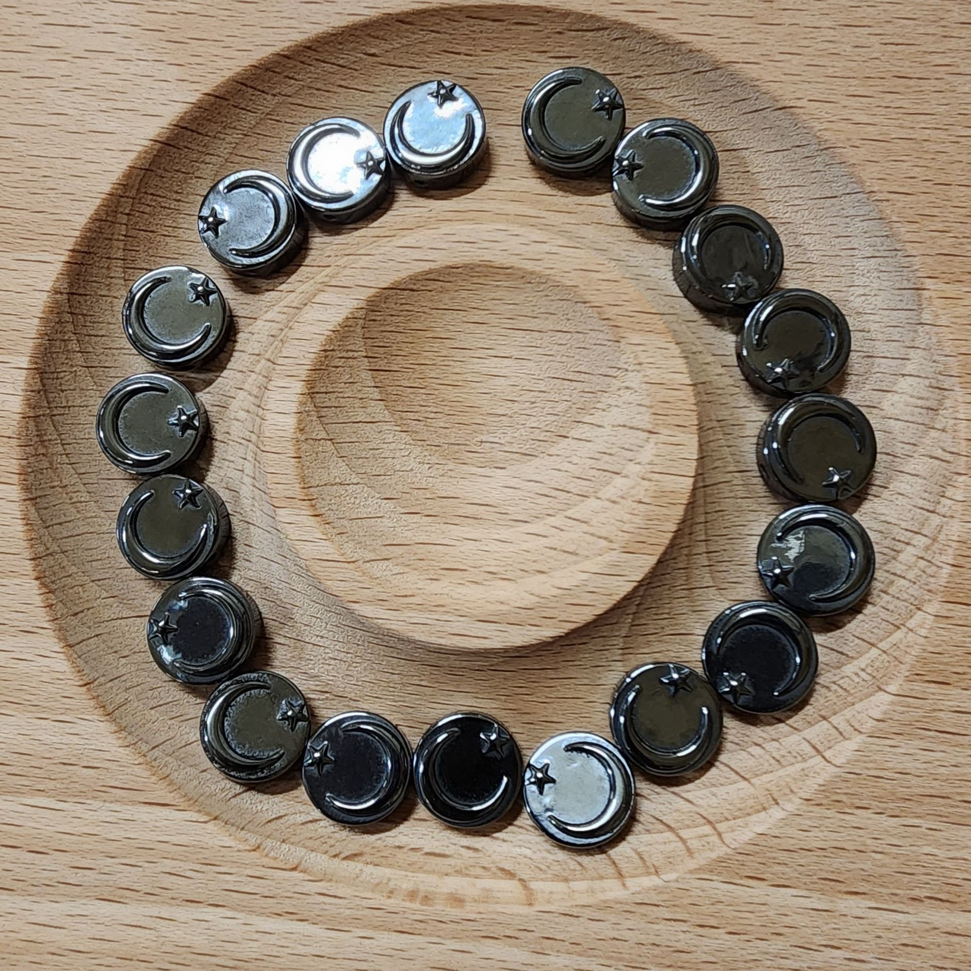 Hematite Moon Star Crystal Bead DIY Jewerly - Etsy