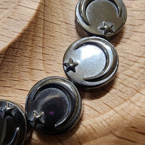 Hematite Moon Star Crystal Bead DIY Jewerly - Etsy