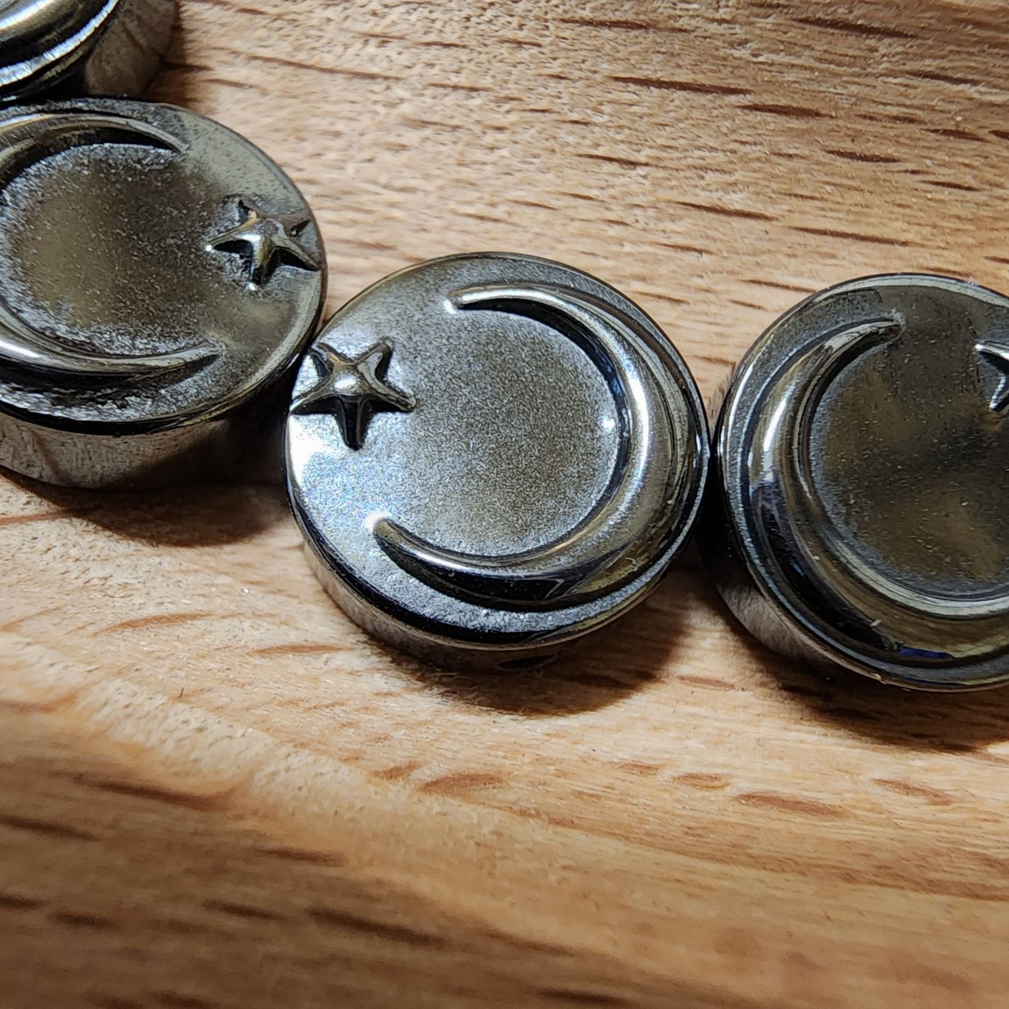 Hematite Moon Star Crystal Bead DIY Jewerly - Etsy