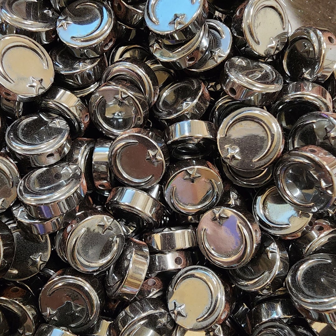 Hematite Moon Star Crystal Bead DIY Jewerly - Etsy