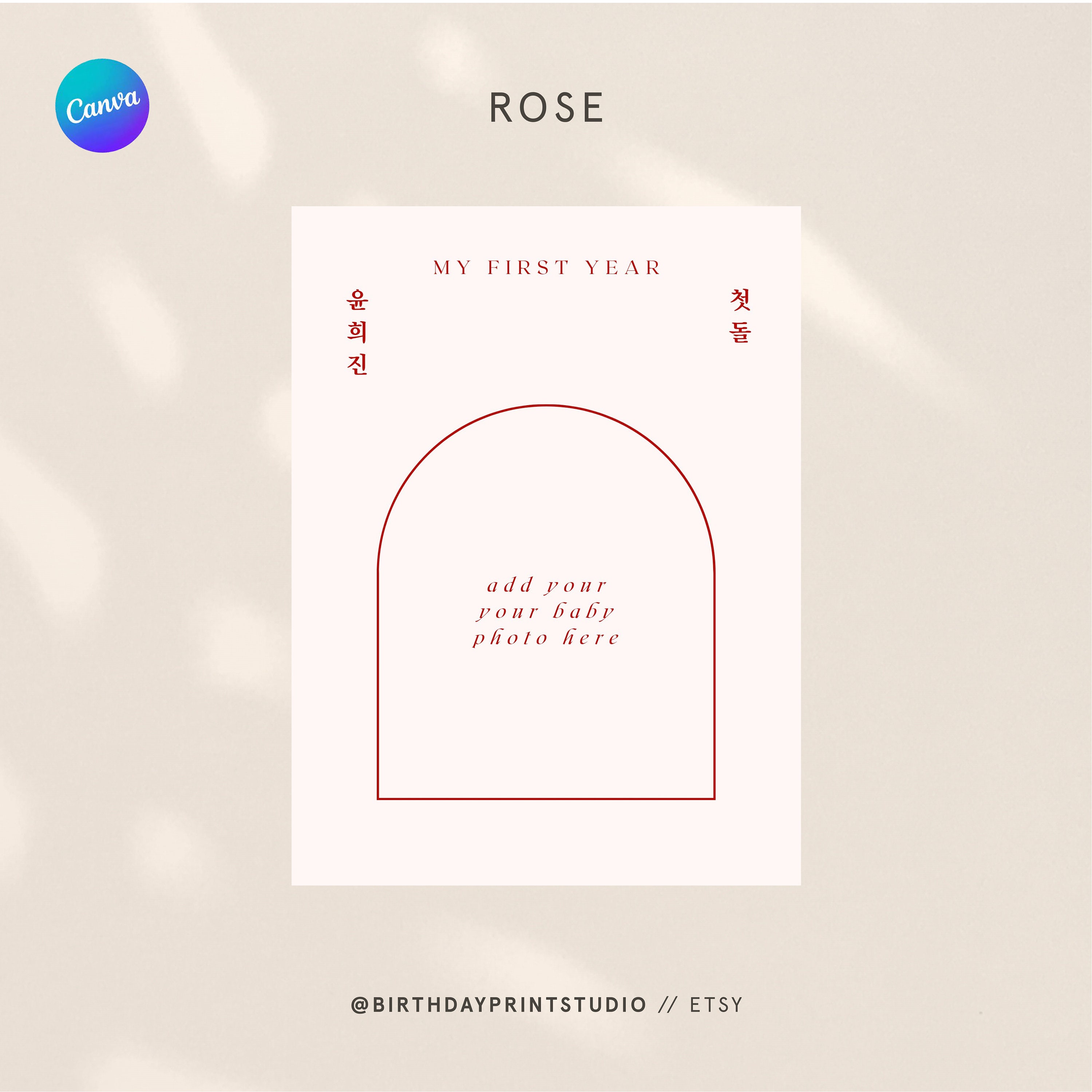 Canva Editable Birthday Arch Poster, 100 First Days Birthday, Birthday ...