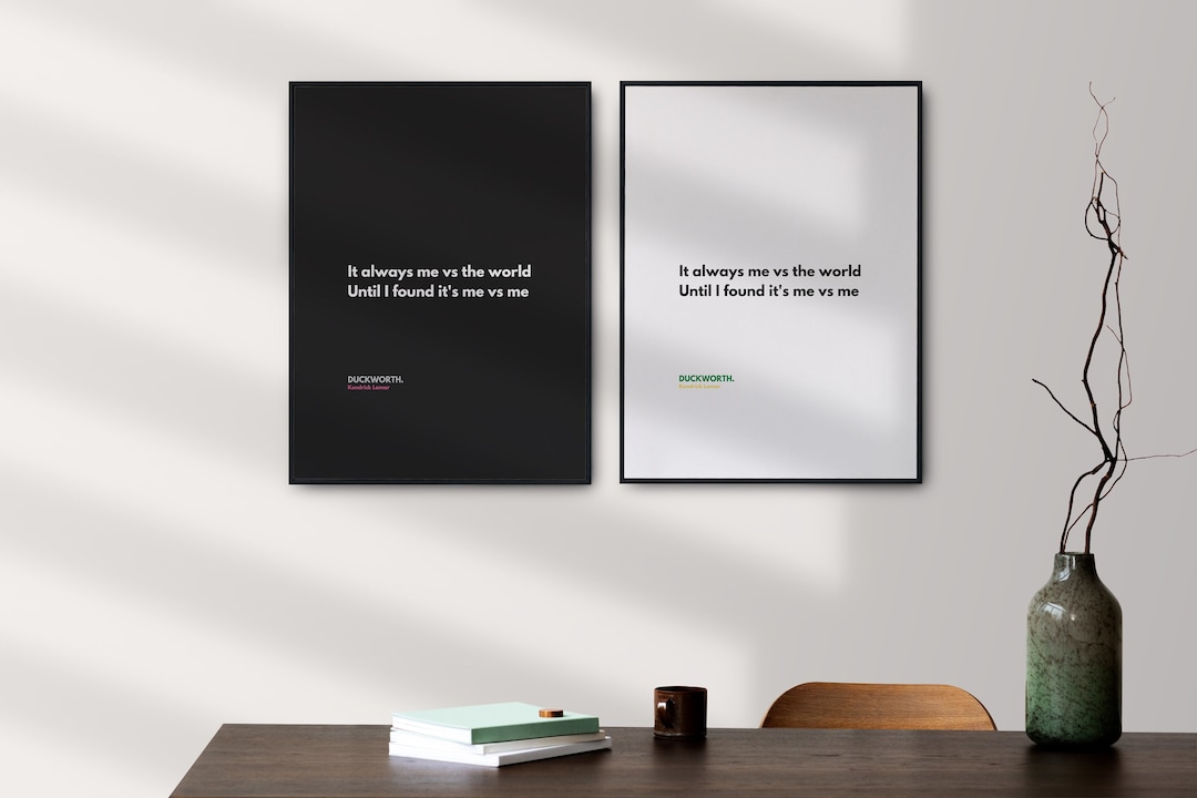 Kendrick Lamar duckworth. Song Quote Poster Digital Download, Quotes ...