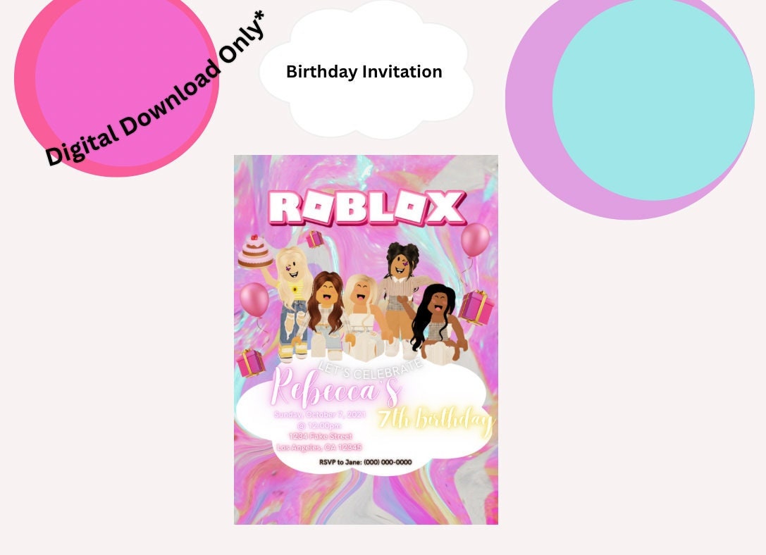 Roblox Party Pack - Etsy