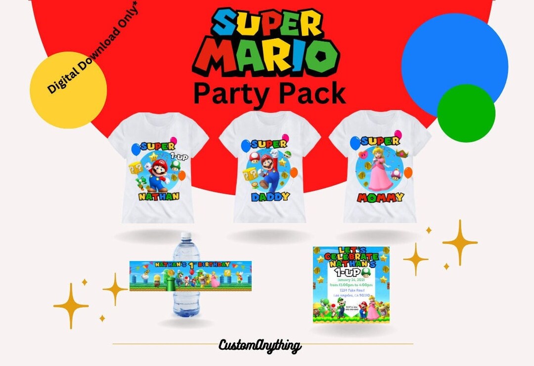 Super Mario Party Pack - Etsy