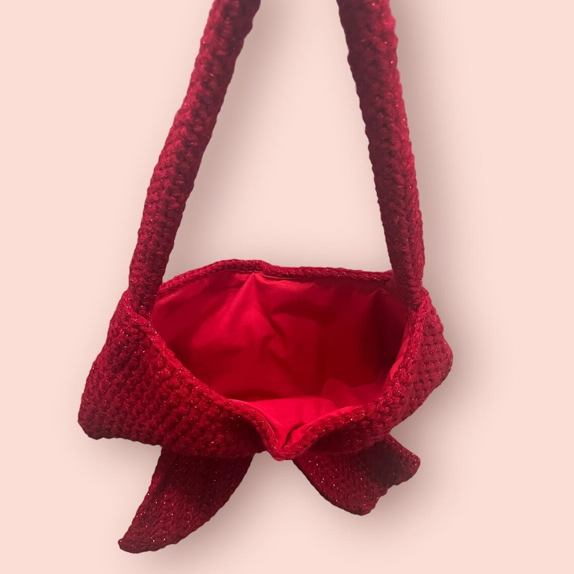 Crochet Bow Bag - Etsy