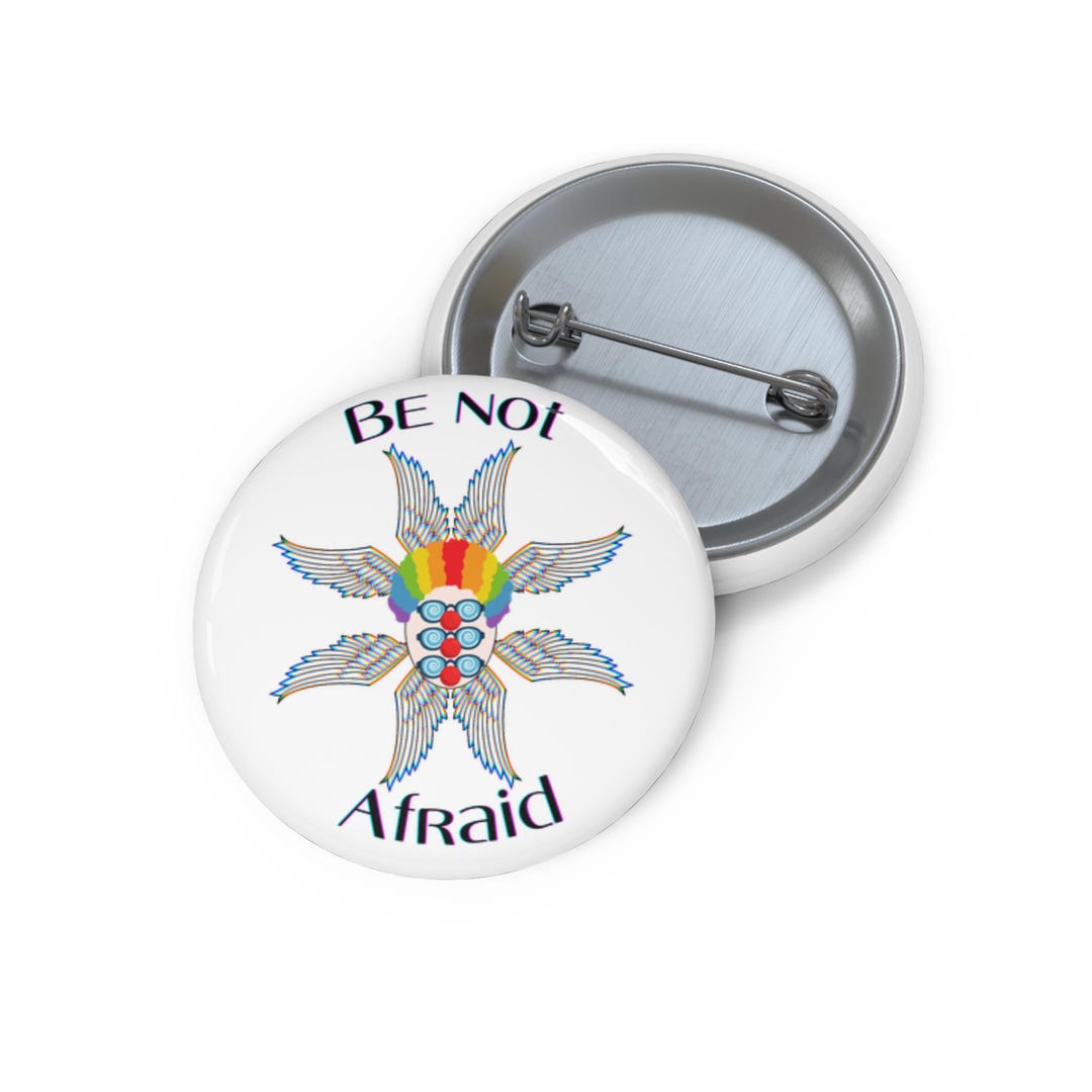 Be Not Afraid Clown Pin Biblically Accurate Clown Button Weirdcore ...