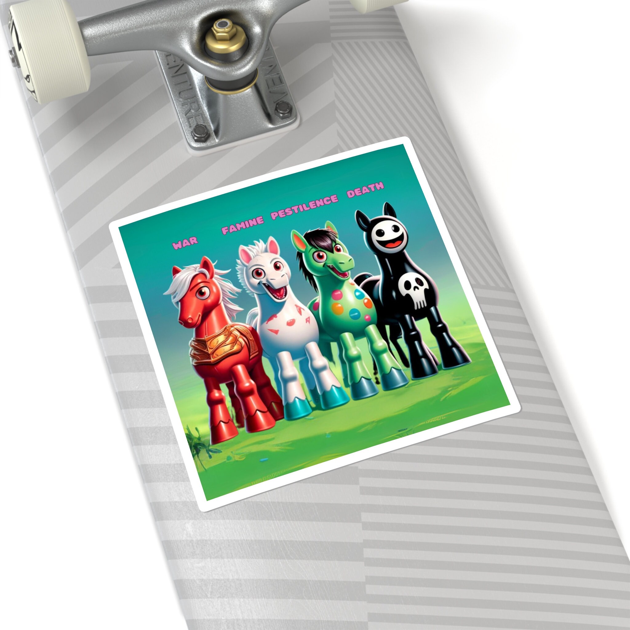 The Four Ponies of the Apocalypse Sticker - Etsy