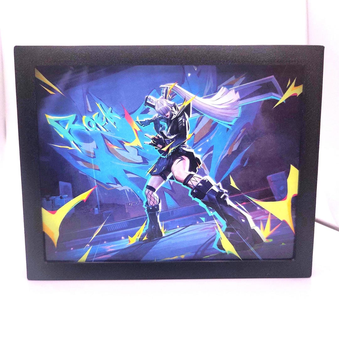 Back Lit Marvel Rivals MVP Frame - Light up Your Room, With Your ...