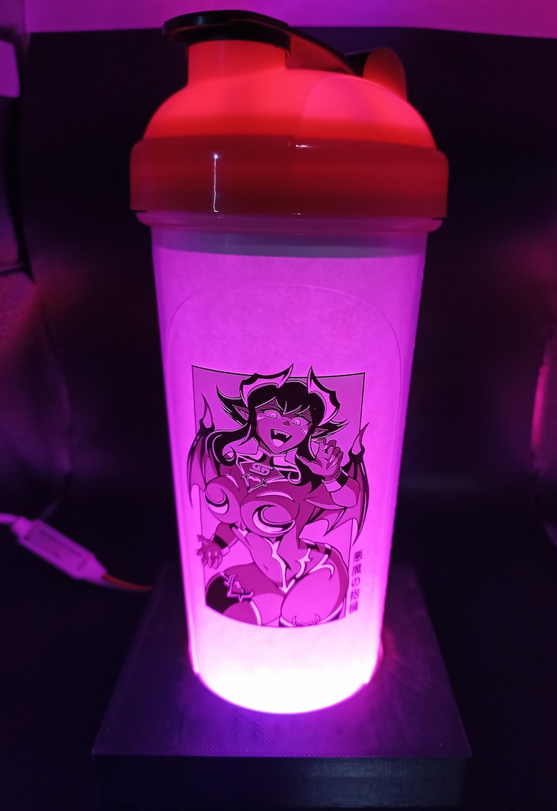 RGB Coaster - Light Display Stand for Gamer Supps Waifu / Pixel Shaker Cups Gamersupps - Etsy