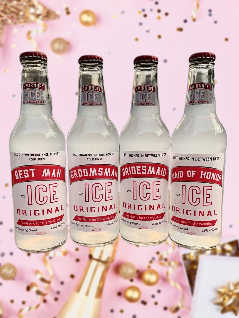 Custom Smirnoff Ice Labels Prank Gift Bridal Party Gifts - Etsy