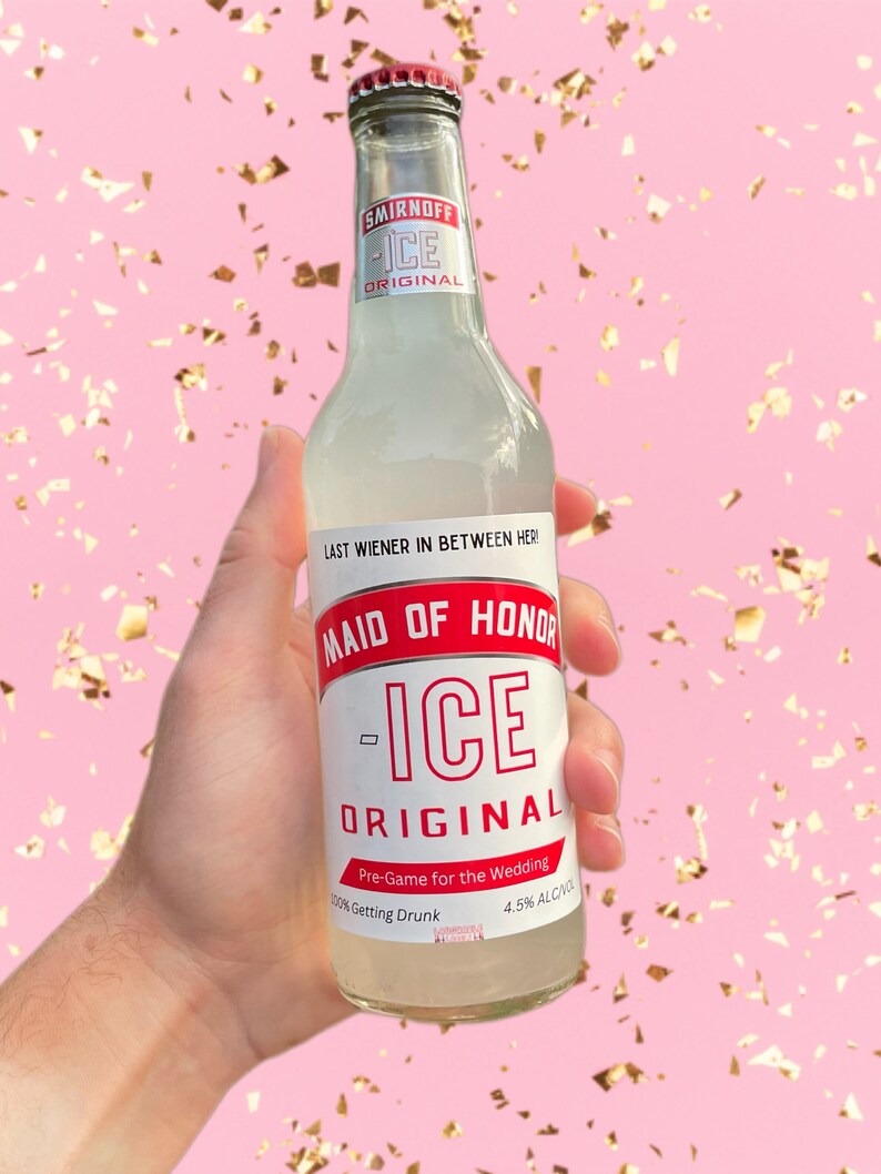 Custom Smirnoff Ice Labels Prank Gift Bridal Party Gifts - Etsy