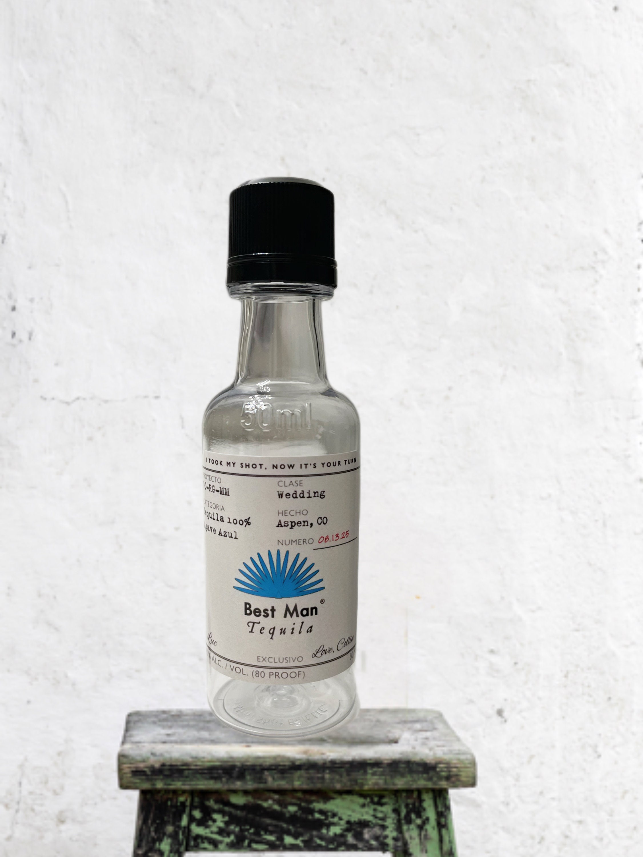 Casamigos 50ml Bottle Label Custom Wedding Party Proposal Personalized ...