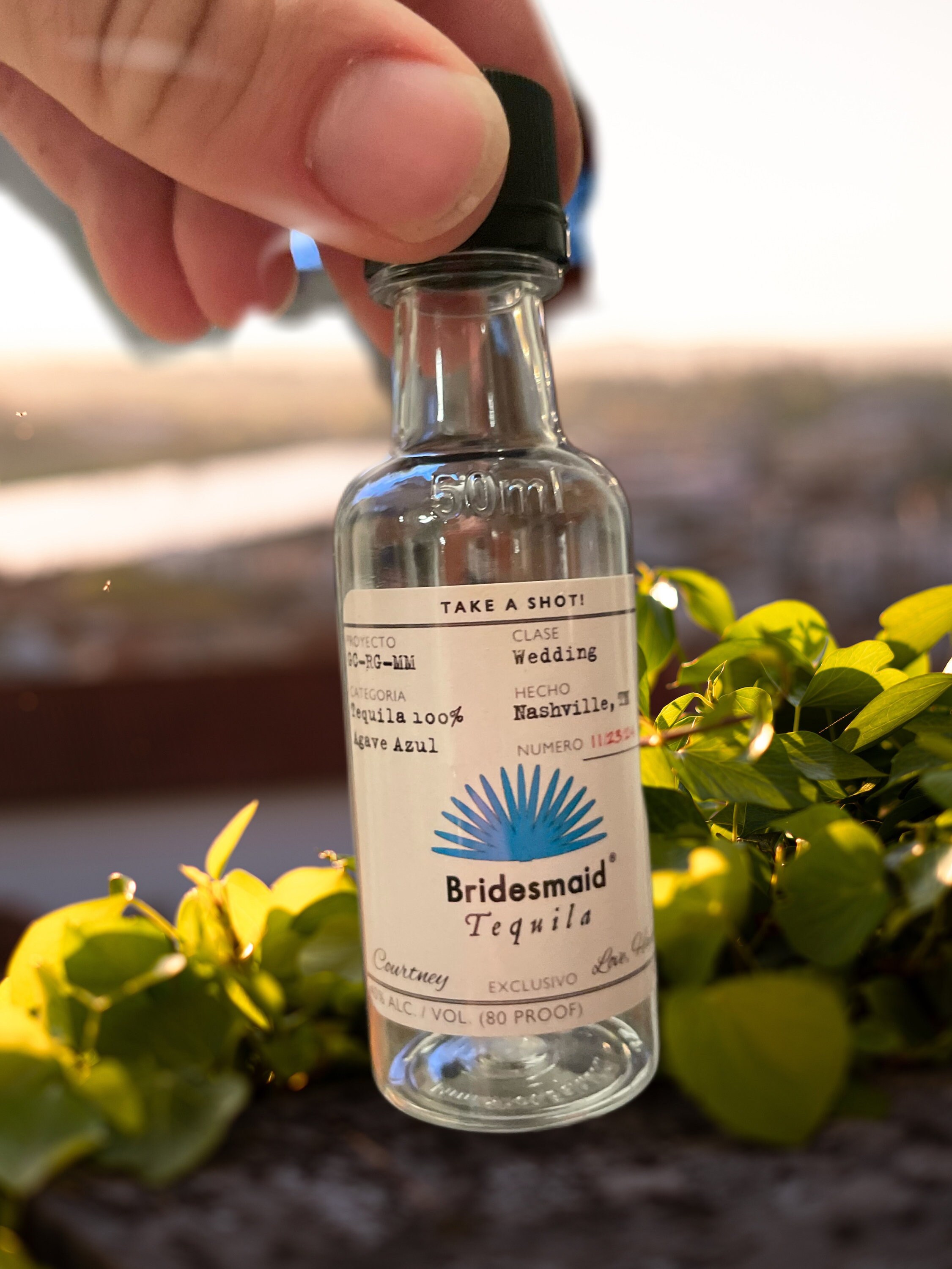 Custom Casamigos 50ml Shooter Bottle Labels Wedding Party Proposal High ...