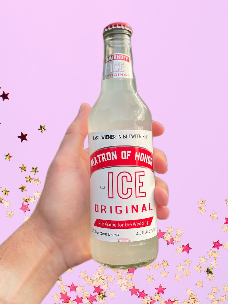 Custom Smirnoff Ice Labels Prank Gift Bridal Party Gifts Bachelorette ...